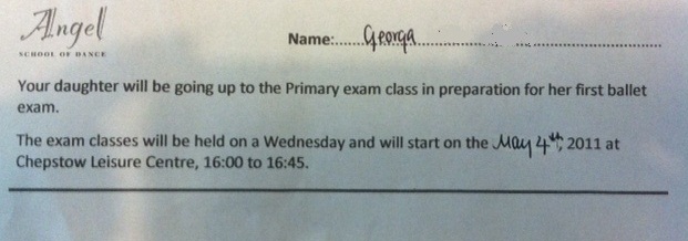 Conversations with Georgia: Primary Ballet exams – The Georgous